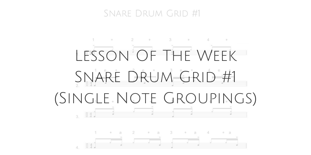 Snare Drum Grid #1